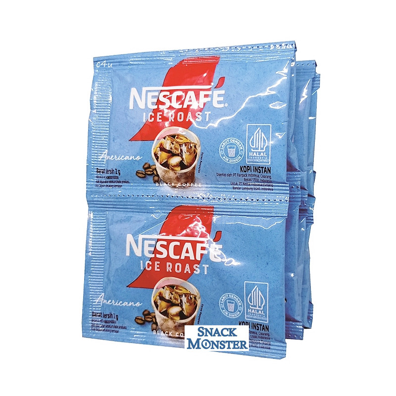 Nescafe Ice Roast Americano Renceng Instant Coffee - Netto 10 bks x 2 ...