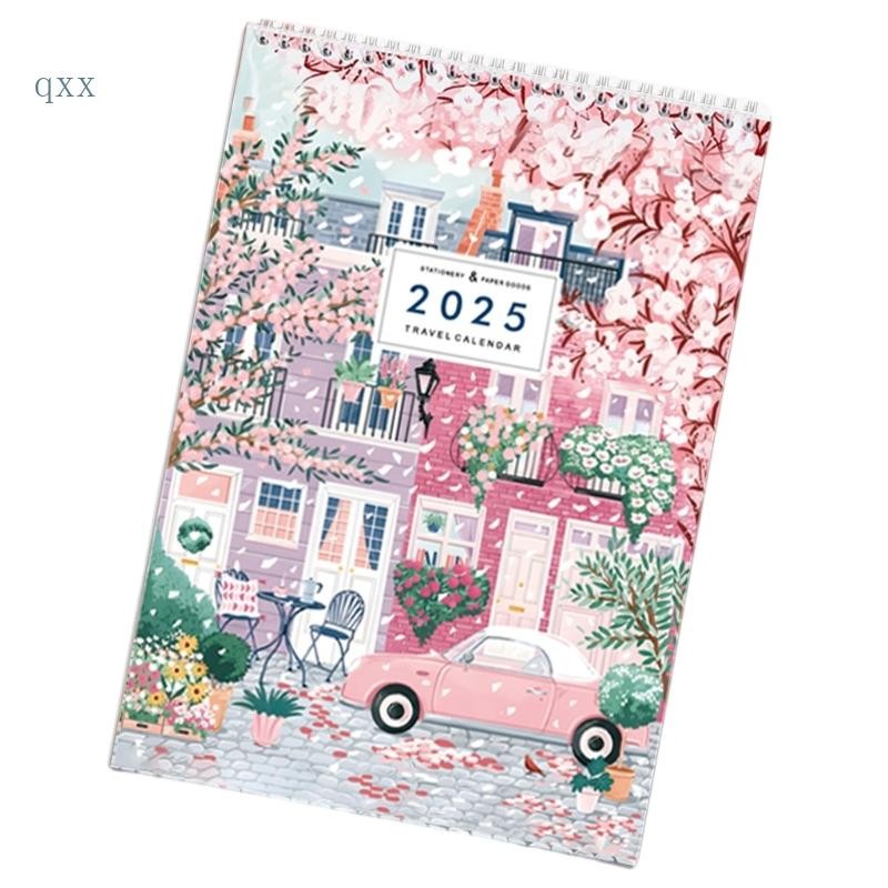 CH*【READY STOCK】 2025 Travel Checklist Calendar from 01 2025 to 12 2025 ...