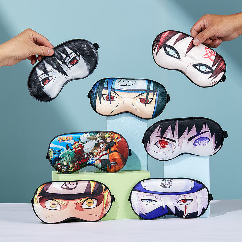 2024 New Eye Mask Sleep Shading Ice Compress Cartoon Animation Naruto ...
