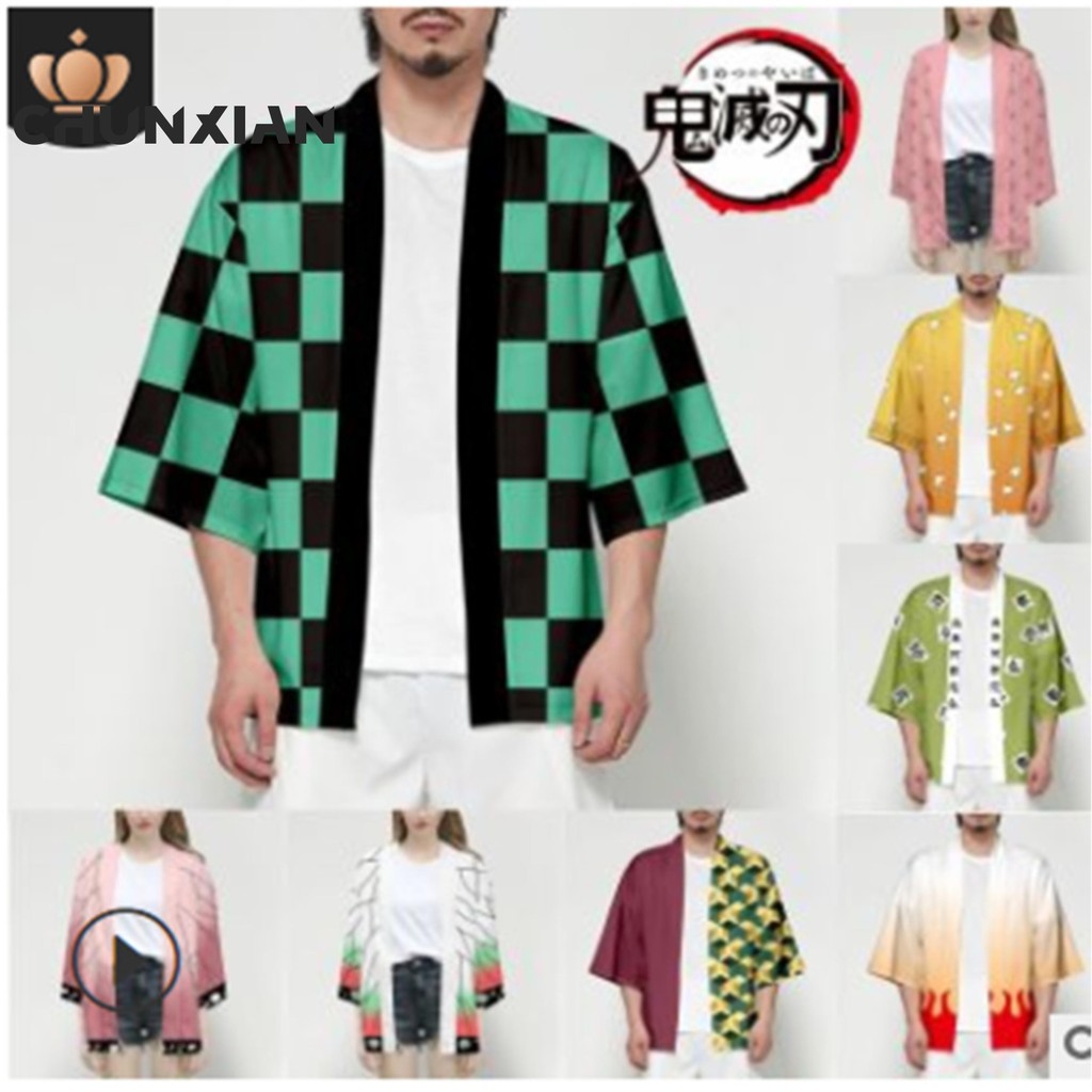 Anime Cosplay Demon Slayer Kimetsu No Yaiba Kimono Tanjiro Nezuko ...