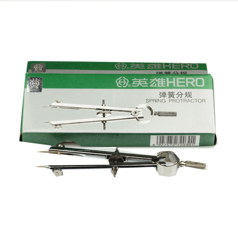 Drafting Compass w/Lock Math Compass Drawing Metal Geometry Compass Bow ...