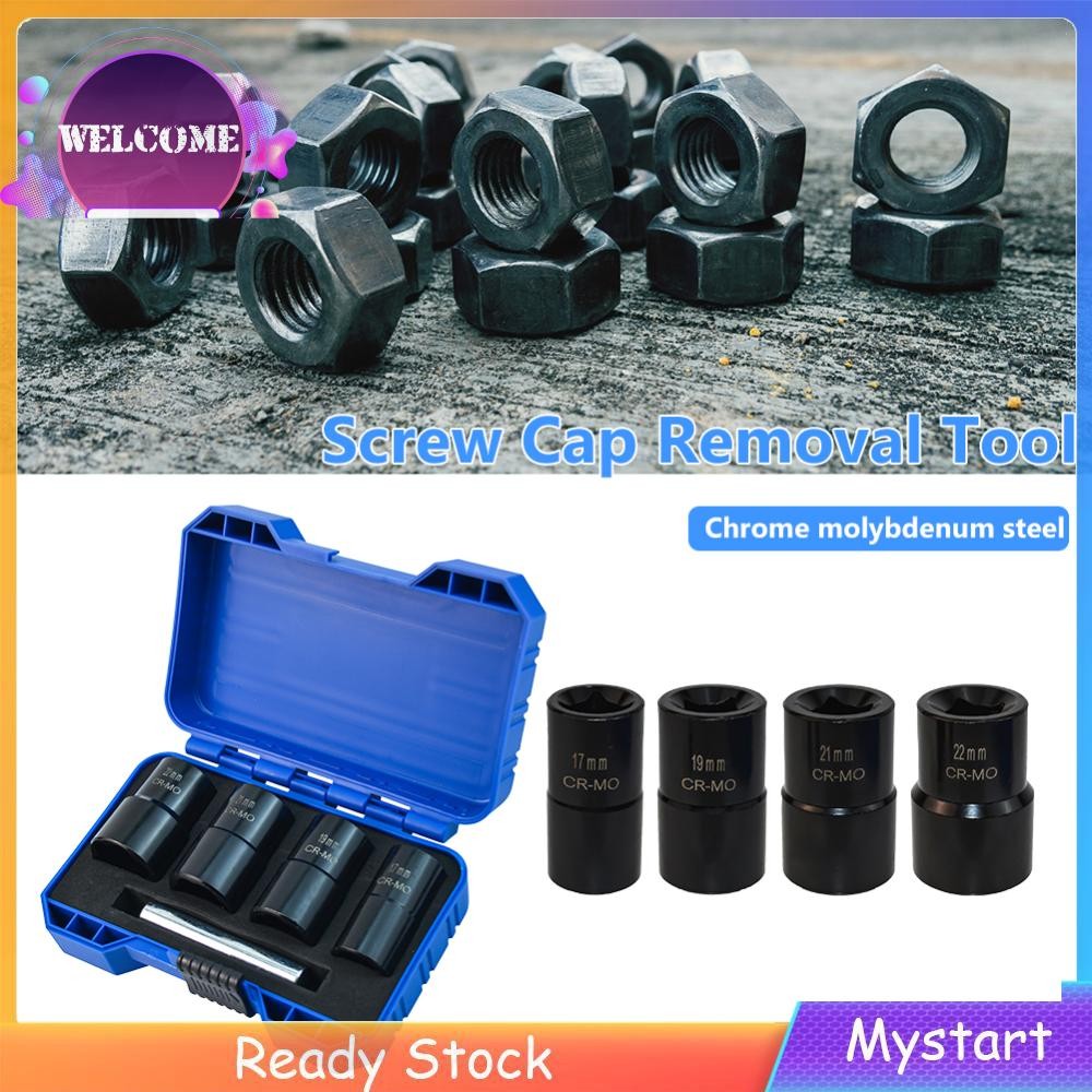 5 Pcs/Box Lug Nut Remover Twist 1/2inch Drive Socke Lug Nut Remover ...