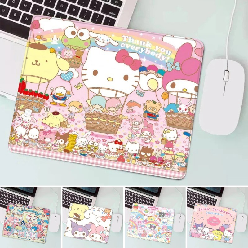 Cute HelloKitty My Melody Kuromi Mousepads Computer Keyboard Gamer Desk ...