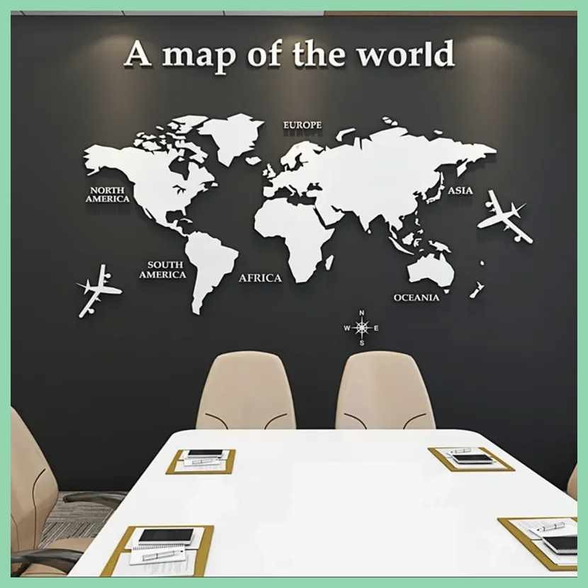 Kacoom#PH3D^Xd/Mirror/jh^World/U^Map/u^Art/s^Removable/H^Wall/O^Sticker ...