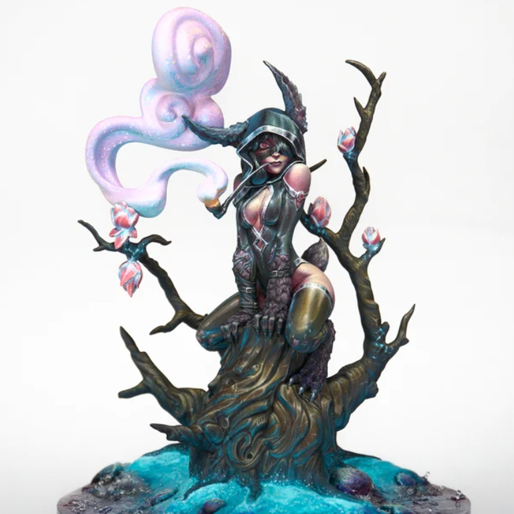SILVESTRIS SMOKER, Resin Model figure, GK, Fantasy themes, Sexy Girl, Unassembled and unpainted ...