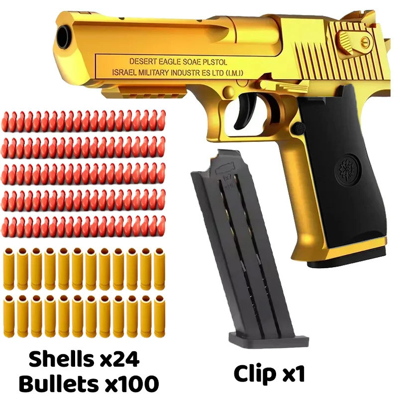 [PH Zoey shop]Mechanical Automatic Desert Eagle Toy Gun Shell Ejection ...