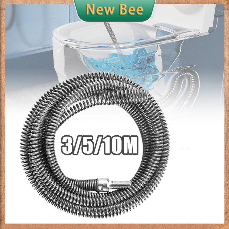 3/5/10M Drainage Clog Remover Plumbing Tool Spring Drain Cleaner Drain ...