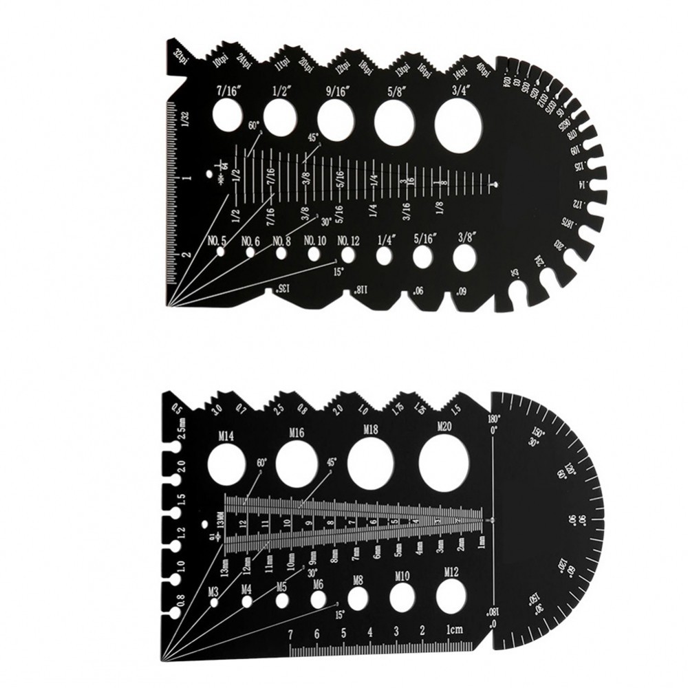 Metal Thread Gauge Integrated Ruler Long-lasting Use Comprehensive ...