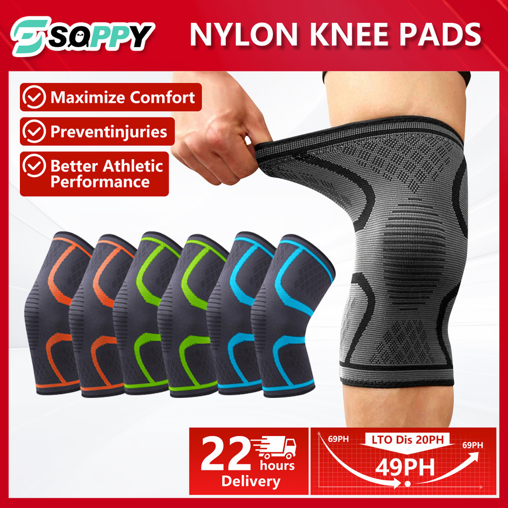2 piece set Fitness Running Cycling Knee Support Braces Elastic Nylon ...