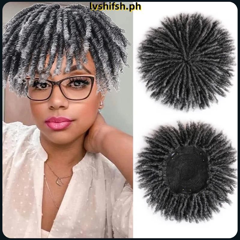 SHCER Dreadlock Hair Topper Wig, Crochet Braids Afro Wigs Locs Braided ...