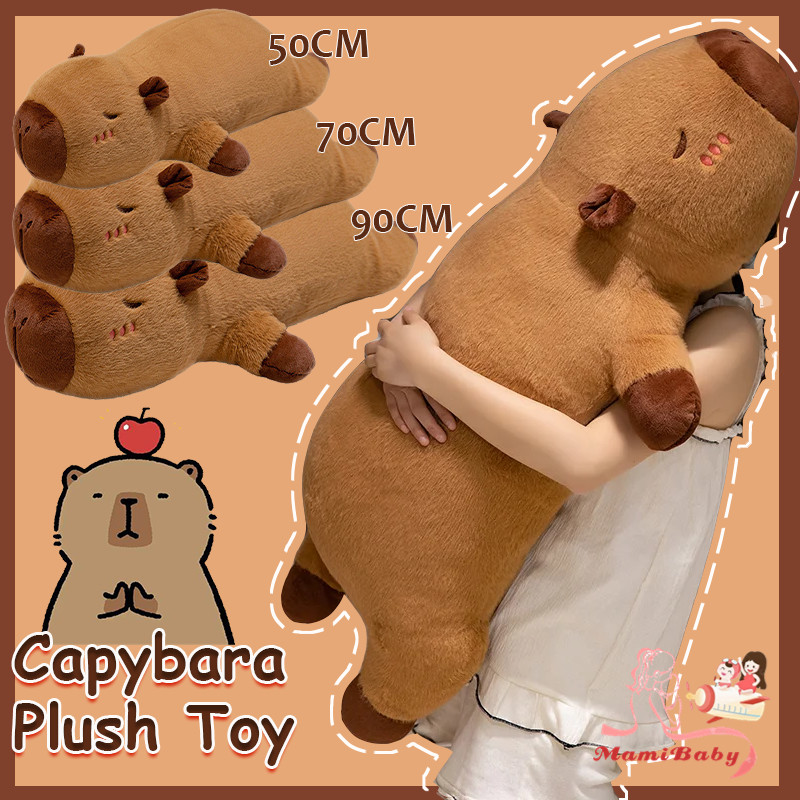 45/65/85CM Capybara Plush Toy Stuffed Doll Sleep Long Pillow Sofa ...