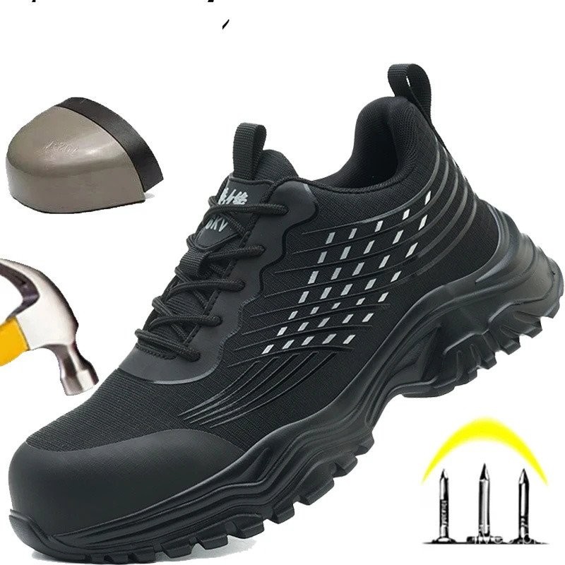 Indestructible Steel Toe Safety Shoes Anti-Smash Anti-Punctur Work ...