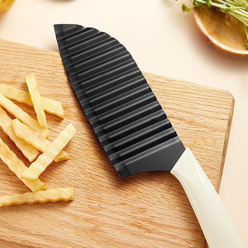 Kitchen Wave Ripple Knife Stainless Steel For Wolf Tooth Potato Fruit ...