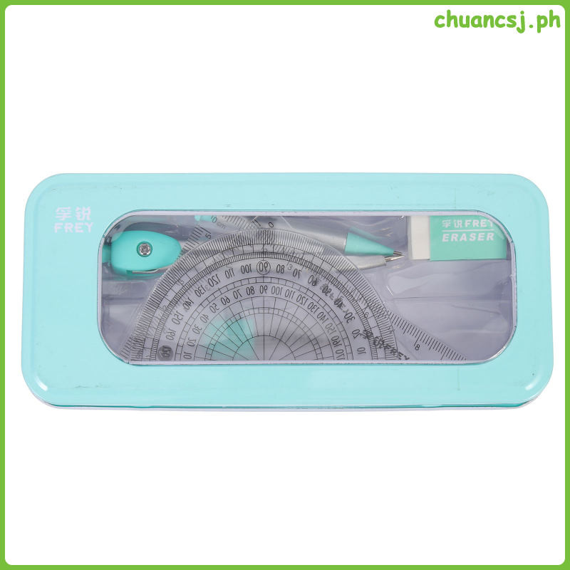Compass Ruler Set Kit for Geometry Drafting Drawing Tools Protractor ...