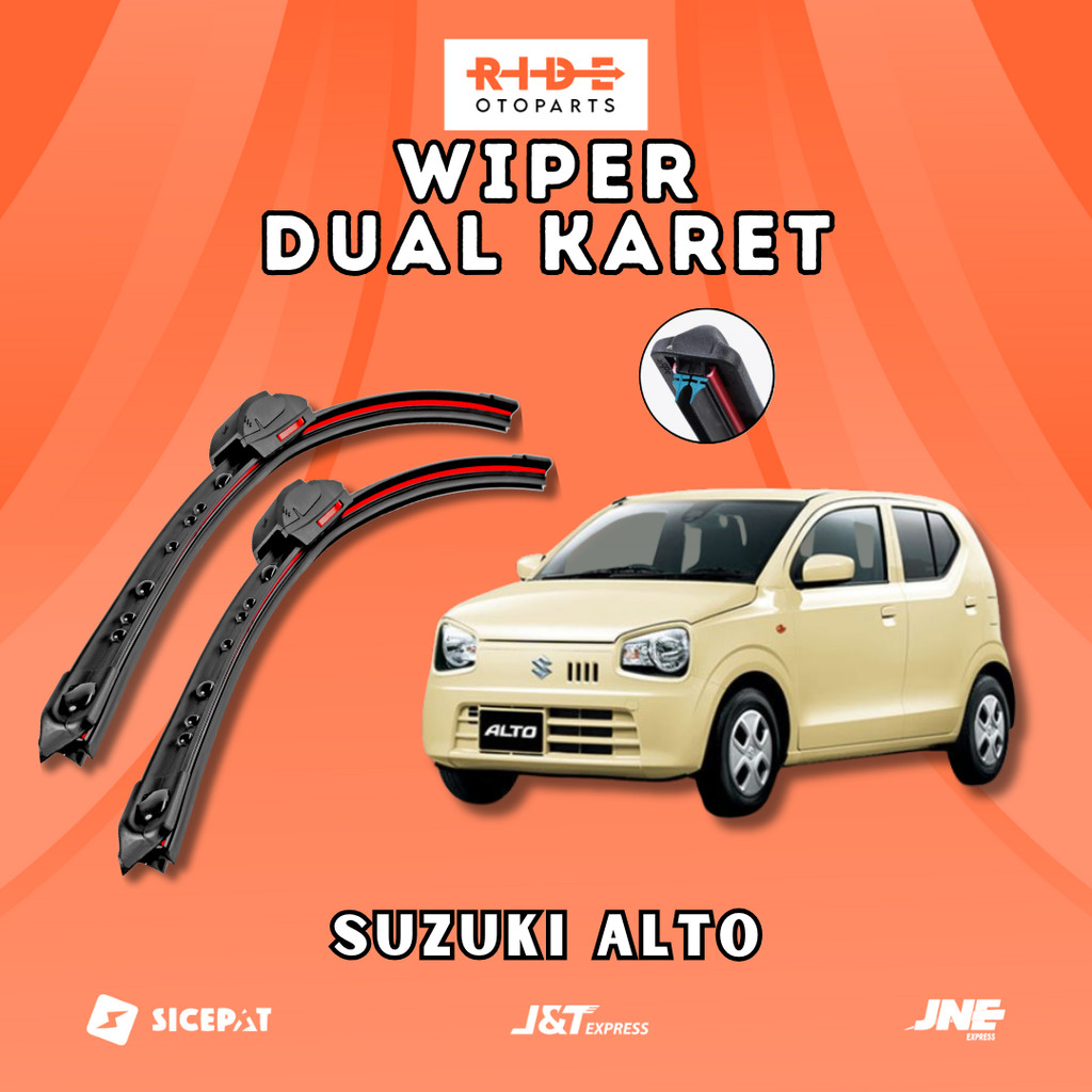 Suzuki Alto Frameless Dual Blade Car Wiper Model 2 Rubber 1 Set Left ...
