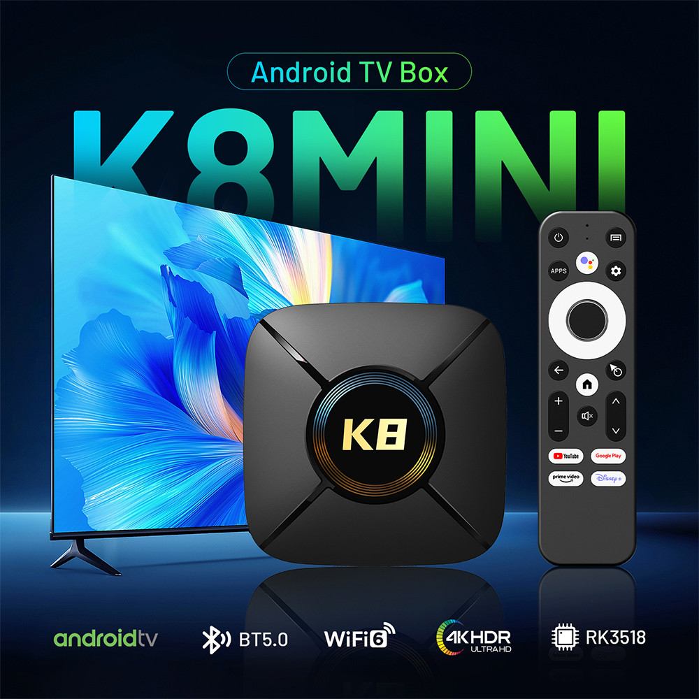 Magcubic TV Box 4K HDR Android 14 Quad Core ARM Cortex A53 Wifi6 BT 5.0 ...