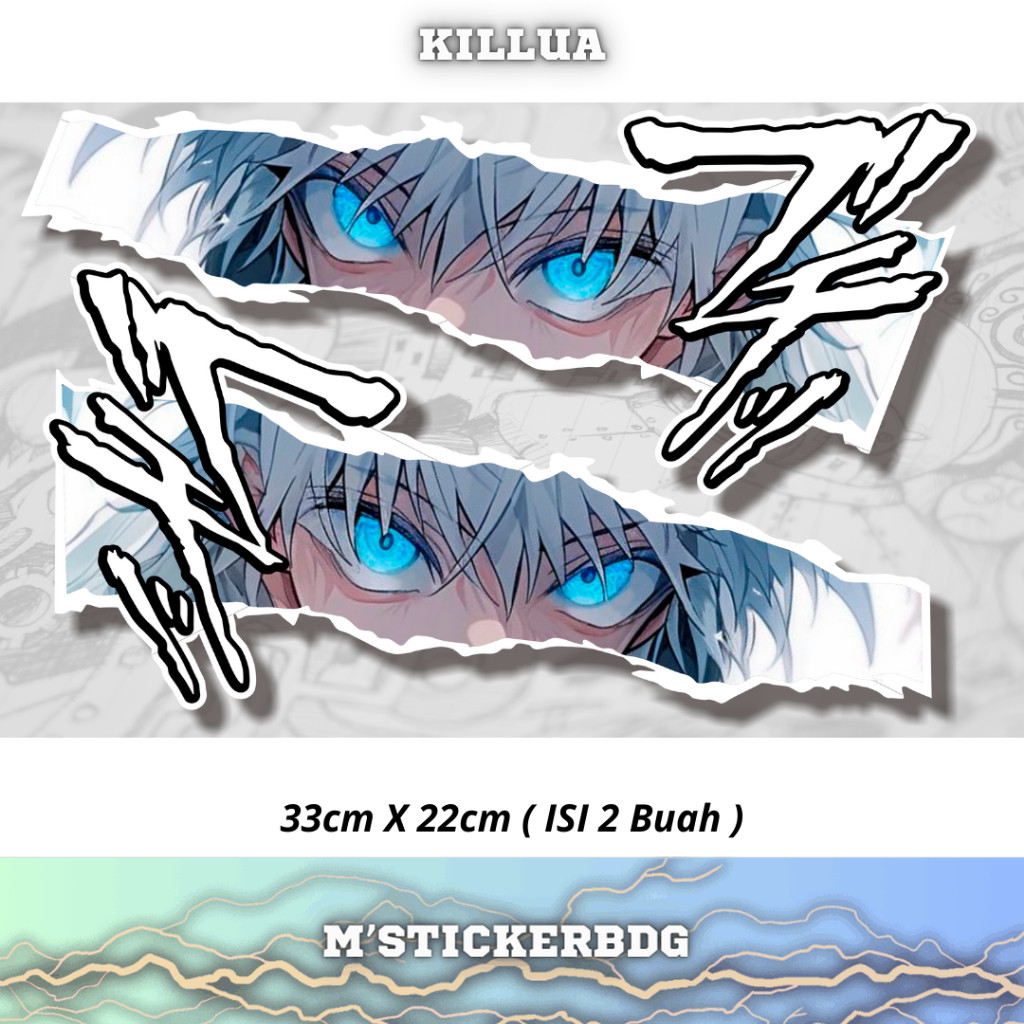 MATA Stripping Stickers All Types Motorcycle Print Killua Anime Eye ...