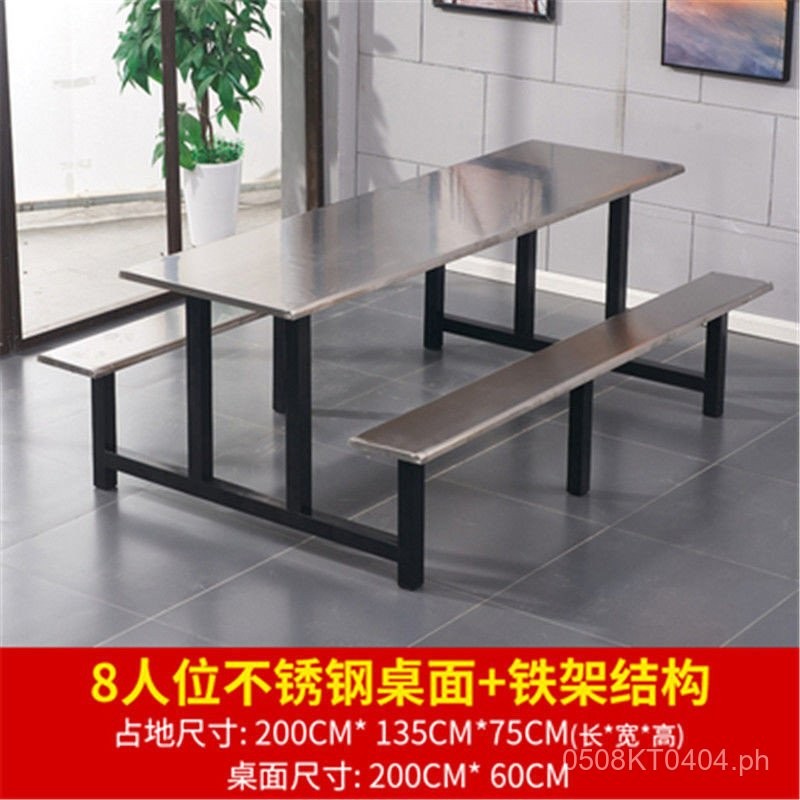 People8New Model Employee Dining Table Combination Fast Food Table ...