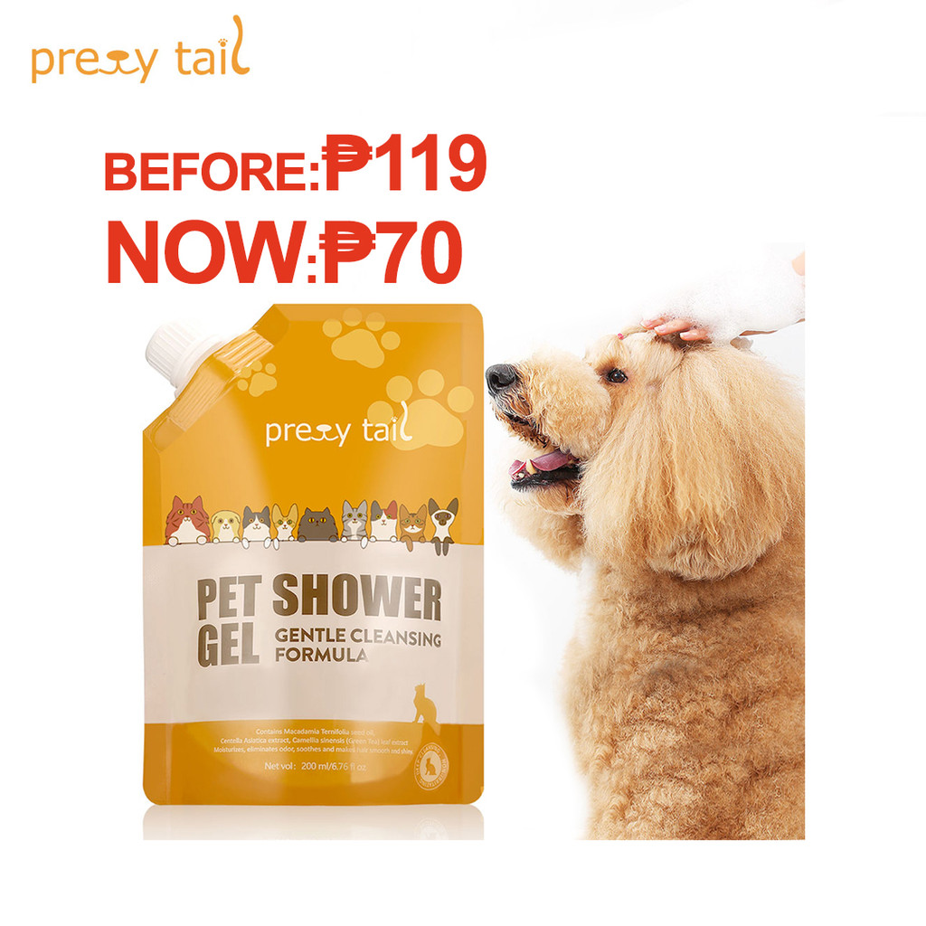 Pretty Tail Dog Shampoo Shower Gel 200ml Cat Pets Puppy Bagged Gentle ...