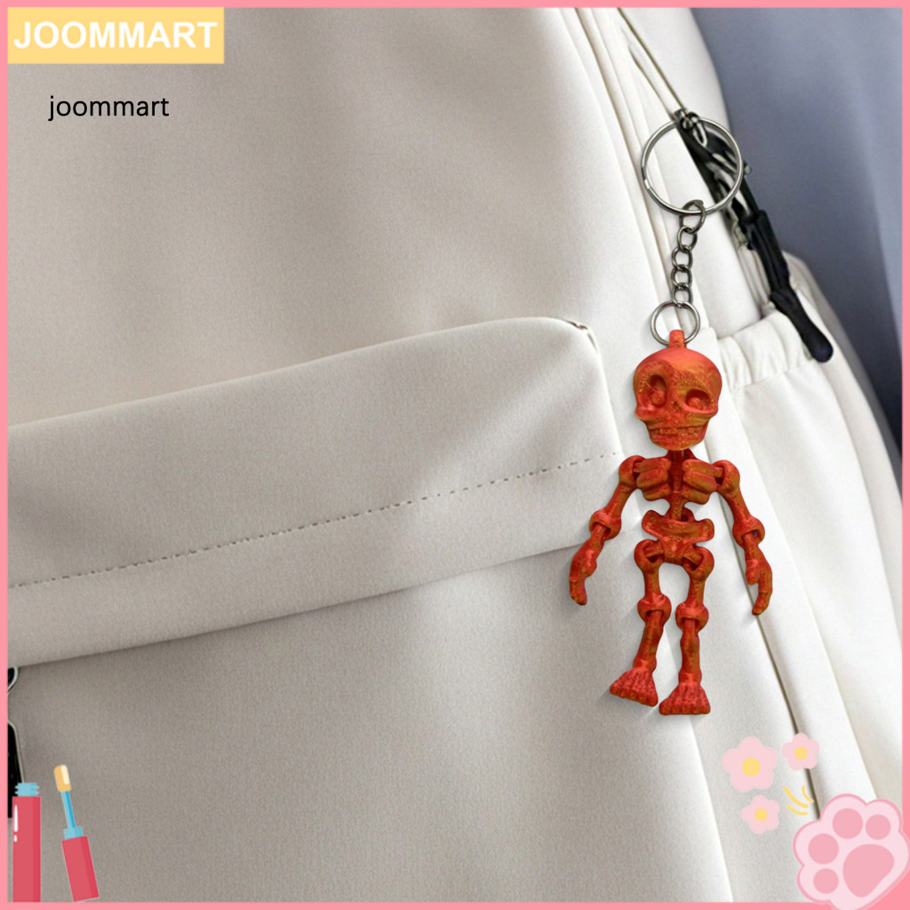 Joom Articulated Joints Keychain Poseable Skeleton Man Keychain Unique ...