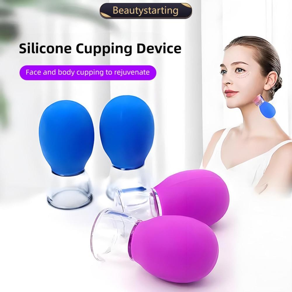 BEAUTYSTARTING Facial Silicone Cupping Device Multifunctional Vacuum ...