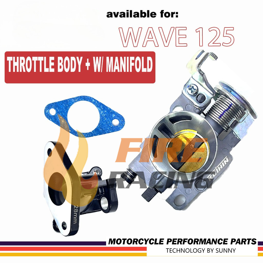 Throttle body 28+neck/throttle body Wave 125I Whale throttle body 125I ...