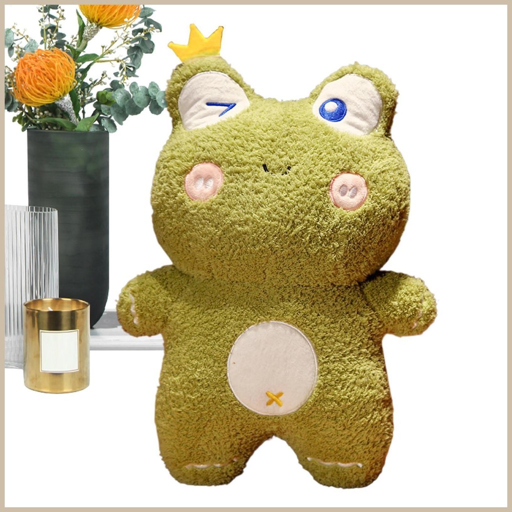 Frog Plush Soft Frog Toys Pillow for Kids Frog Plushie Valentine's Day ...