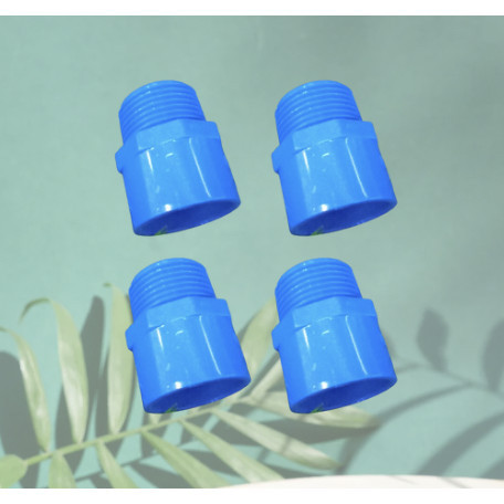 PVC BLUE VOSCHTECH MALE ADAPTER FITTINGS 40MM 50MM 63MM SOLD PER PIECE ...