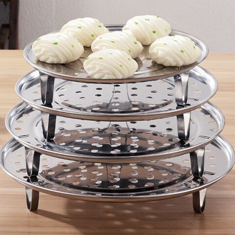 Stainless Steel Round Steamer Rack - with Detachable V-Shaped Legs ...