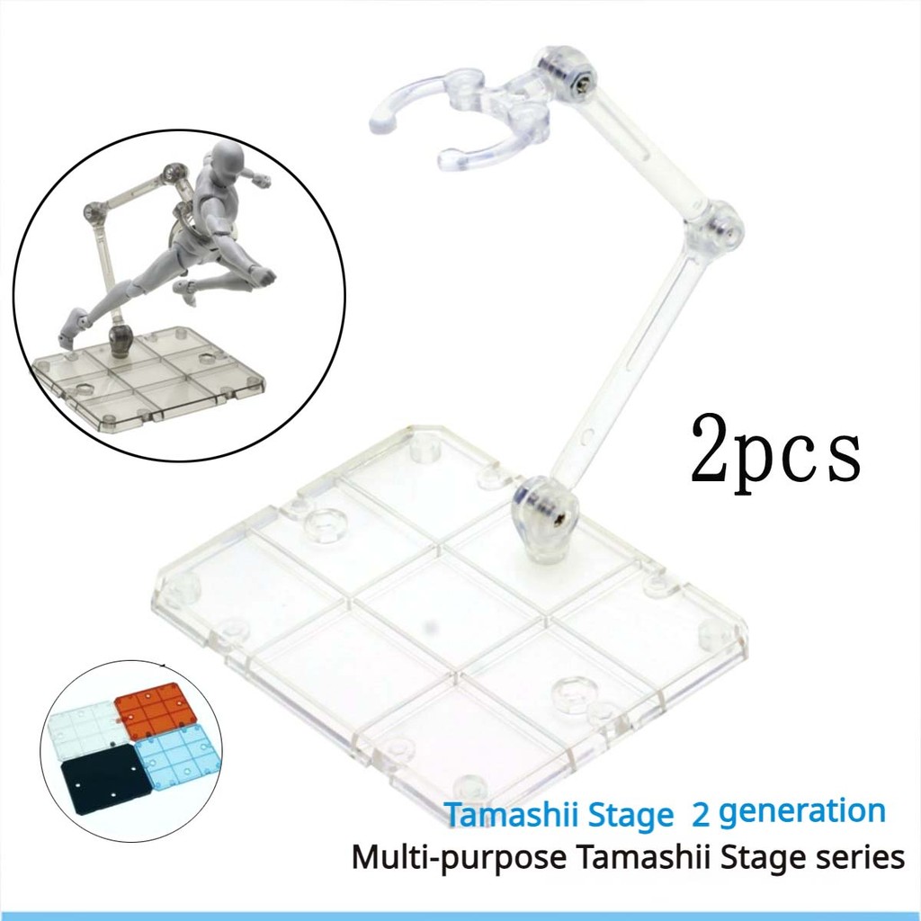 2pcs 6in Tamashii Action Figure Base Stand Holder 2 Generation 1/144 HG ...