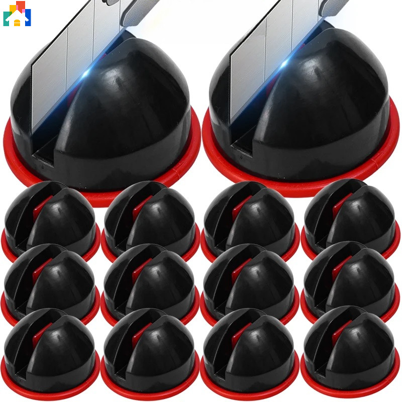 Self Adhesive Ball Shaped Blade Knife Grindstone Portable Mini Knife ...