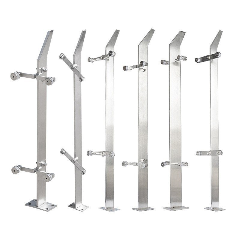 304Stainless Steel Column Wholesale Stair Column Glass Railing Solid ...