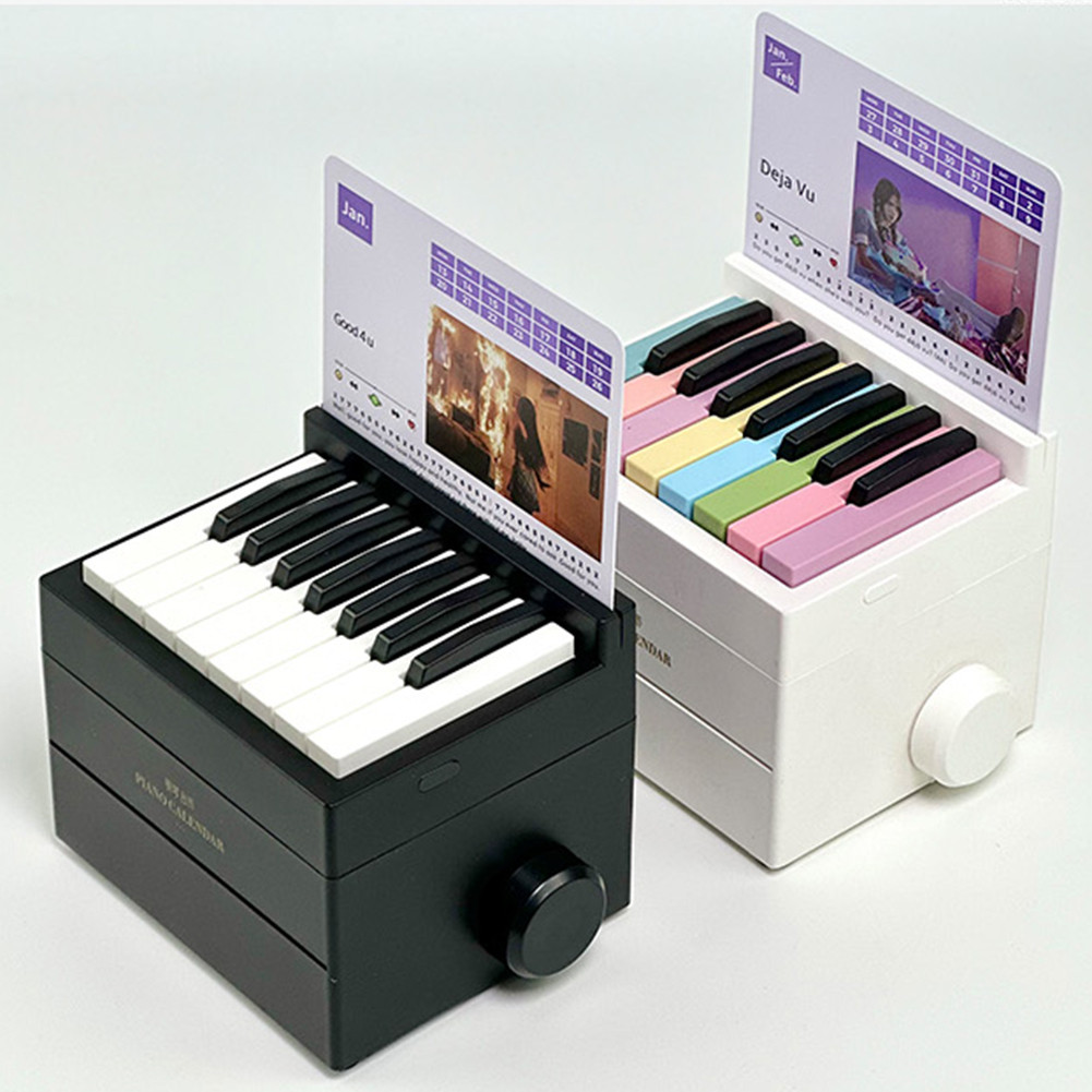 aemold♖ Singer Piano Calendar 2025 15 Keys Piano Calendar Playable Mini ...