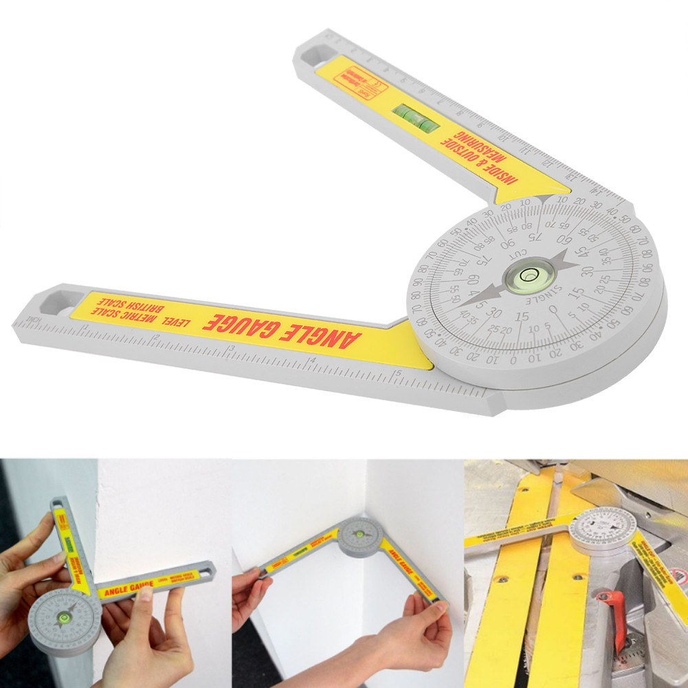 360 Degree Angle Gauge DIY Protractor Goniometer Inside Outside ...