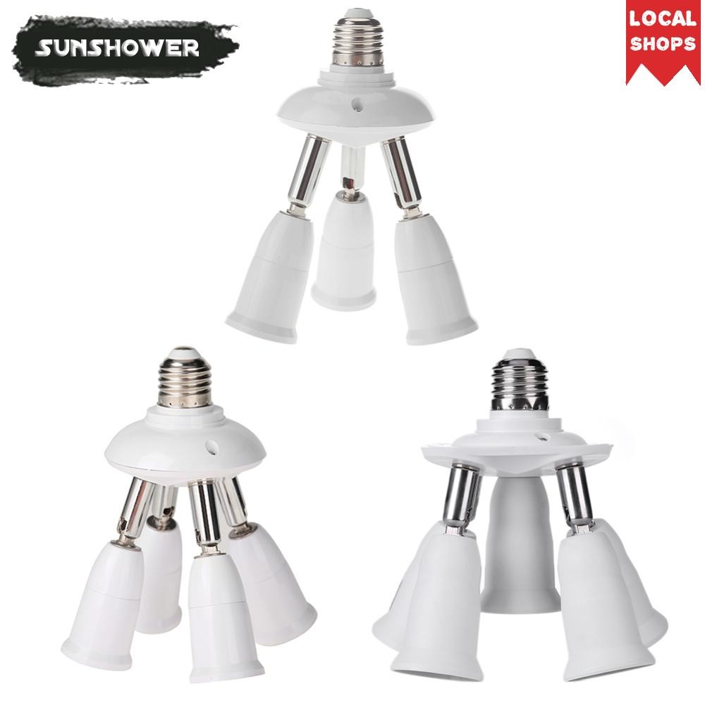3/4/5 Heads E27 Adjustable Splitter Lamp Base LED Light Bulb Holder ...