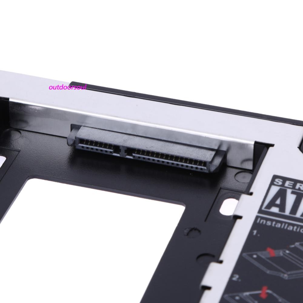 Universal 2.5 2nd 9.5mm SSD SATA Hard Disk Drive HDD Adapter Bay For Cd ...