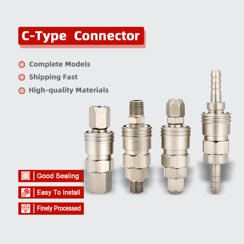 C Type Self-Locking Quick Connector Trachea Quick Plug Pneumatic Tool ...