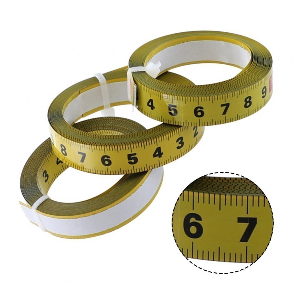 Metric Metric System Self Adhesive Ruler Yellow Metal Tape Single Sided ...