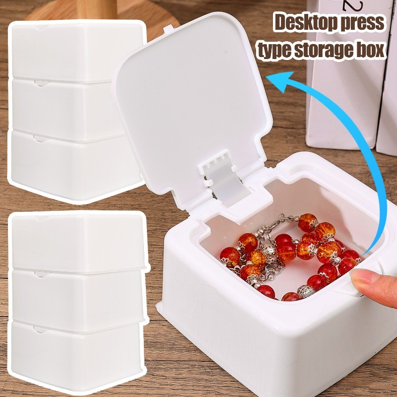 Mini Pop-Ups Lid Box Organizer / Desktop Drawer Sorting Container ...