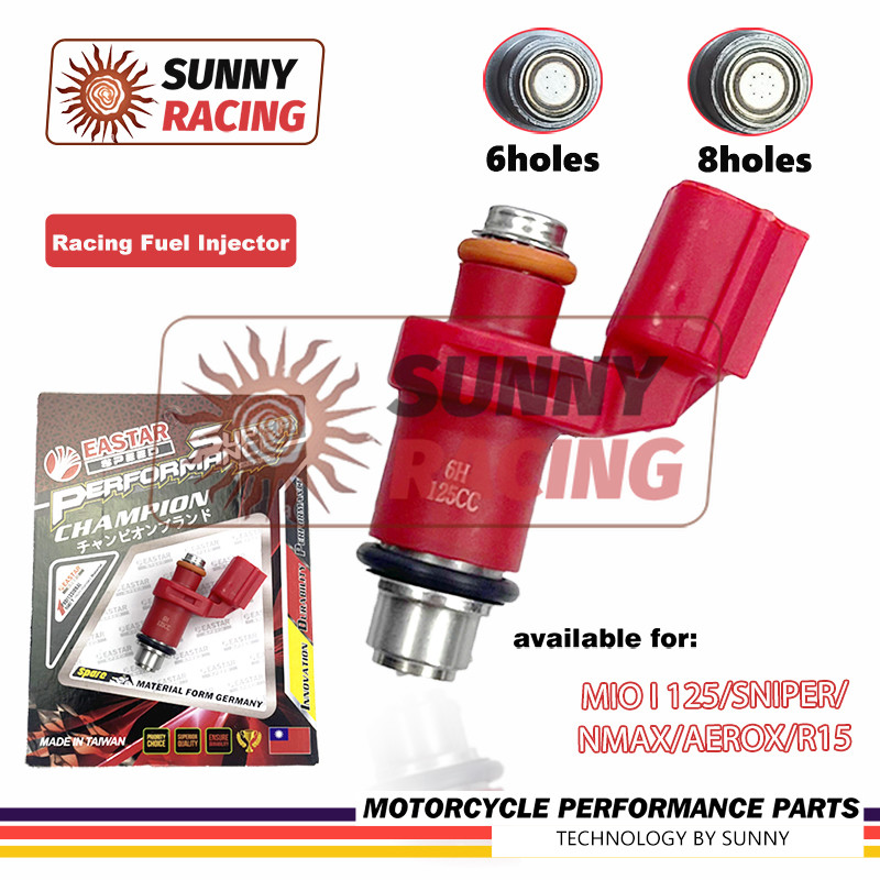 RACING FUEL INJECTOR FOR MIO I 125/SNIPER/NMAX/AEROX/R15 RACING RED ...