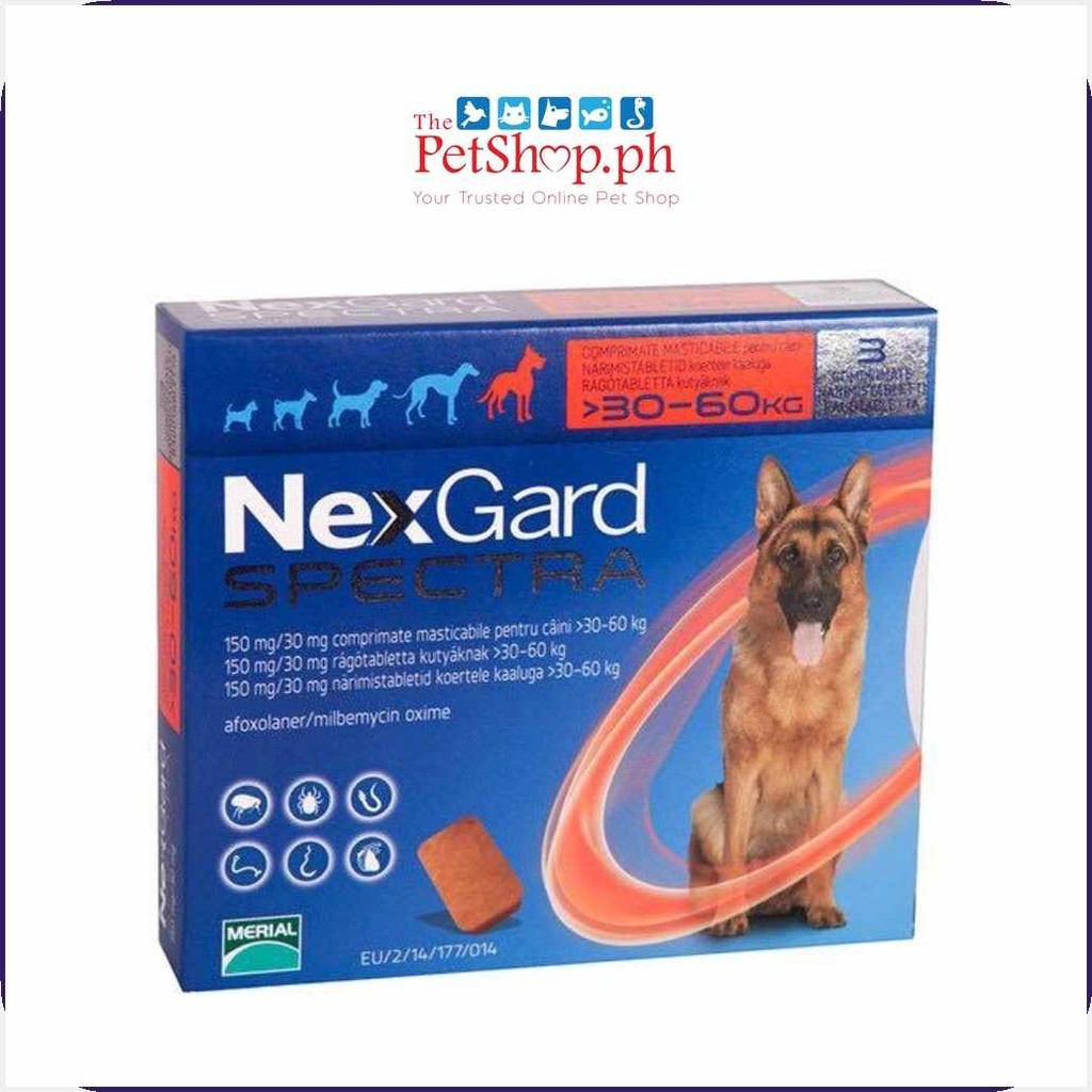 NexGard;Au*Spectra$xT{1!g[TABLET,u[Chewable,N[30-60kg-o(-O1-uyTablet ...