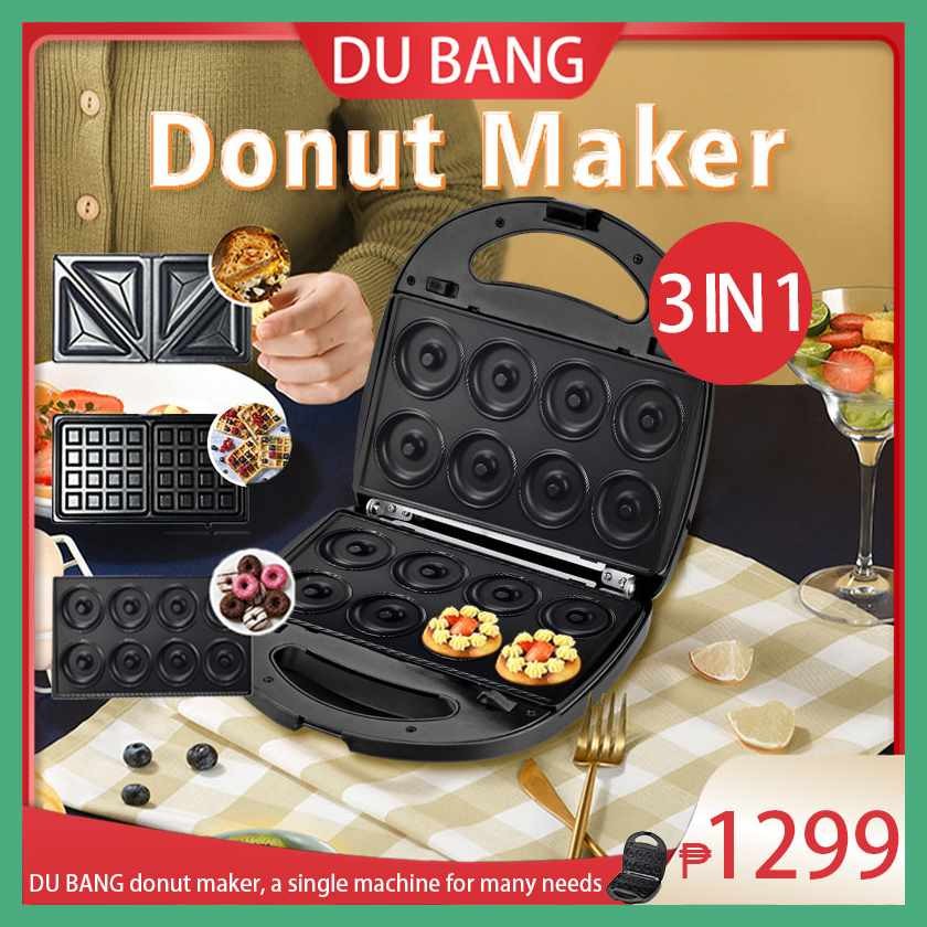 DU`zi*BANG$ES{Sandwich!Y[Waffle-B3-jIn-M1-yElectric-fVMini Donut Maker ...