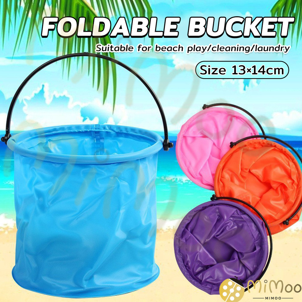 MiMoo Foldable Barrel Portable Catch Fish Bucket Water Bucket | Shopee ...