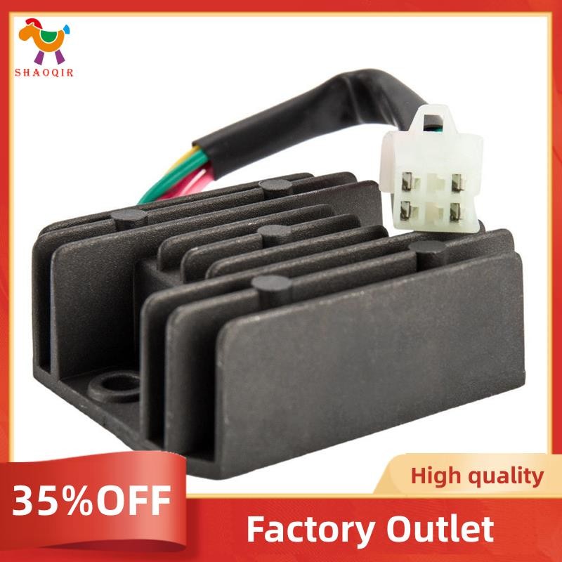 Universal 4 Wire Full Wave Black Motorcycle Regulator Rectifier 12V DC ...