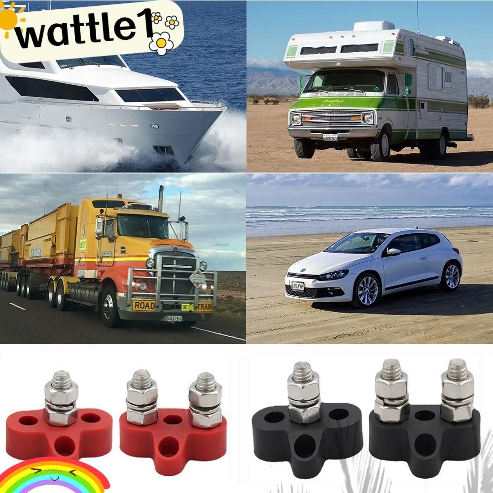 WTTLE Bus Bar Terminal Block, M6 M8 Modified Battery Power Stud Junction, Heavy-duty Terminals ...