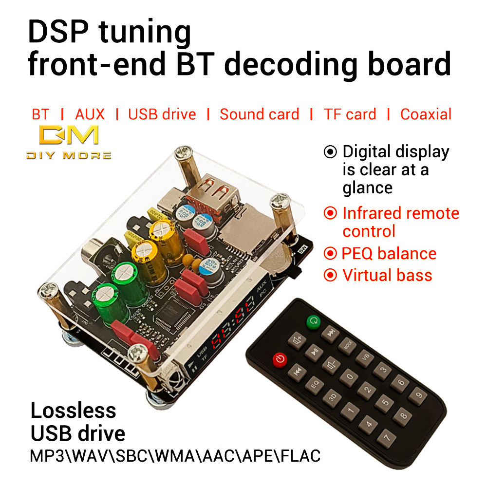 DIYMORE ZK-DAM-K1 DC5V DSP Tuning Preamp Bt Decoder Board Non ...