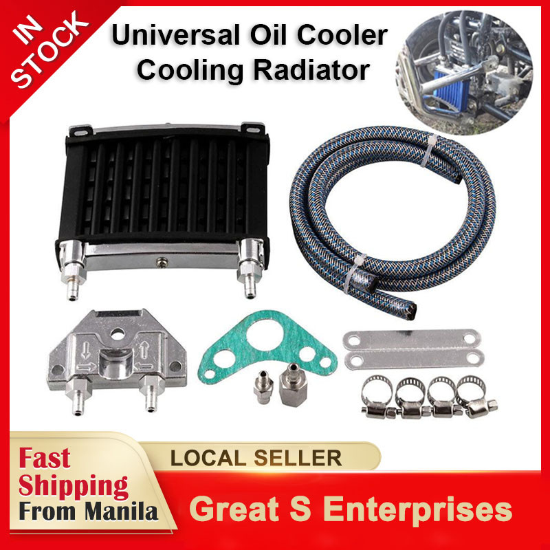 GSE Motorcycle Parts Universal Oil Cooler Cooling Radiator Motor Engine ...