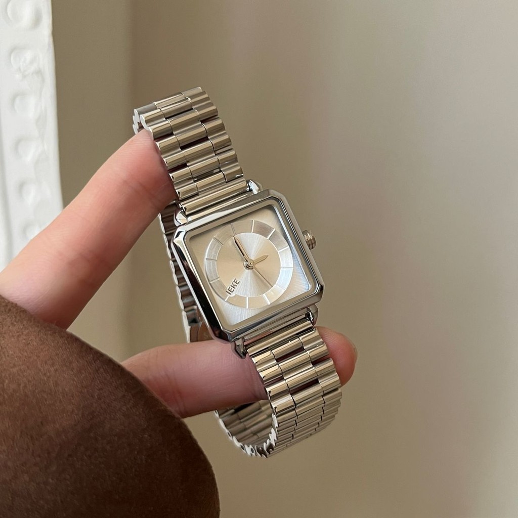 IEKE Women's Watch Niche Design Square Dial Simple Cool Style All-Match ...