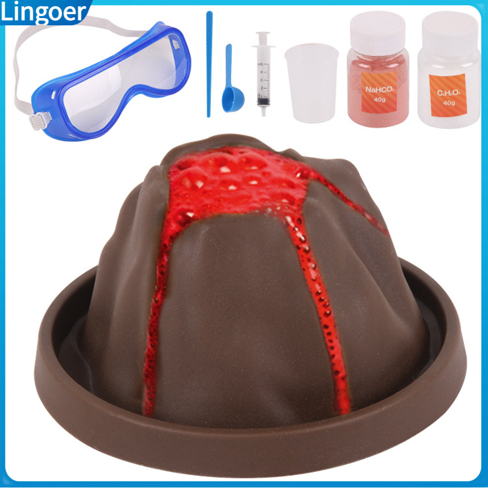 Lingoer| DIY Building Erupting Volcano Model Science Experiment Kit ...