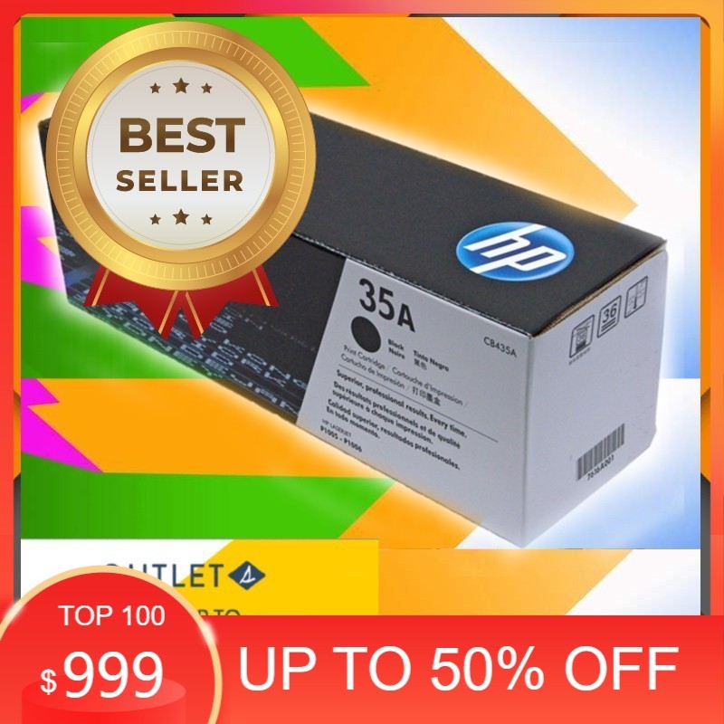 HP 35A, Black Original Toner Cartridge (CB435A) / Office Supplies ...